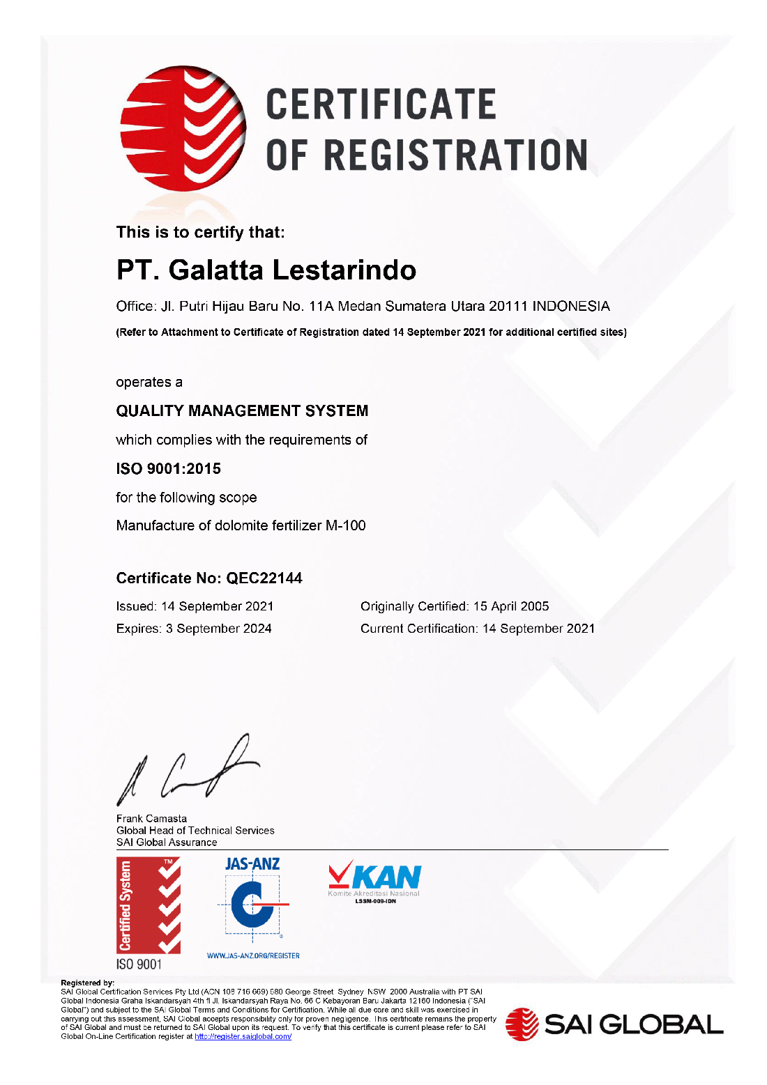 Certificate Of Registration PT Galatta Lestarindo certificate-of-registration-pt-galatta-lestarindo